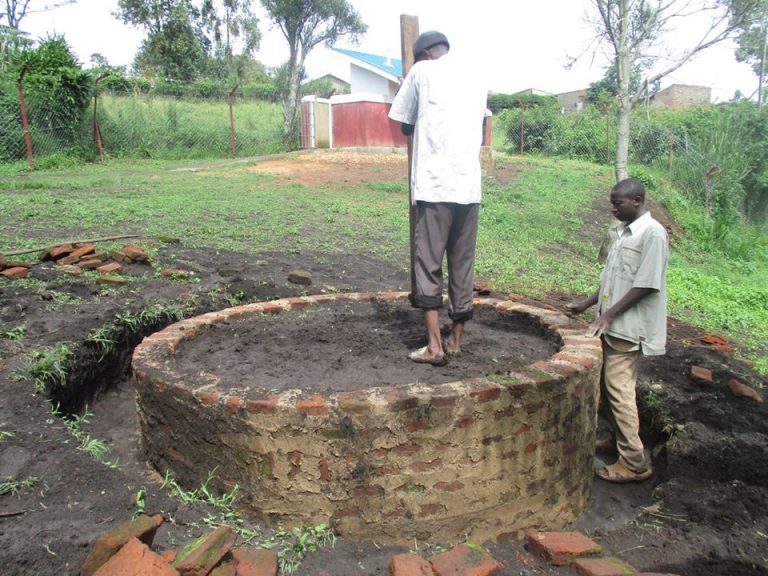 water tank foundation - Uphill Trust
